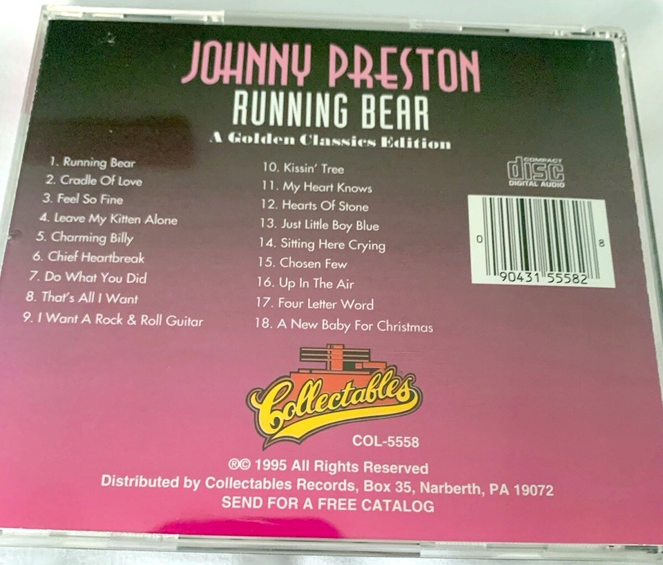 JOHNNY PRESTON-RUNNING BEAR-CD-(Rock & Roll) | eBay