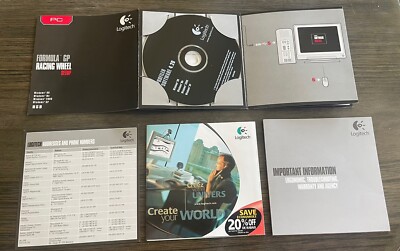 Logitech Formula GP Racing Wheel Setup Disc And Manual 2002 | eBay