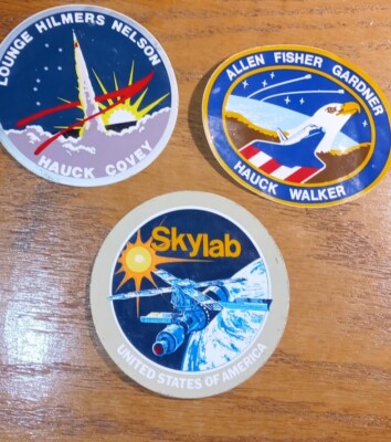 Lot of 3 NASA MISSION STICKERS SKYLAB & SPACE SHUTTLE STS-26 STS-51A | eBay