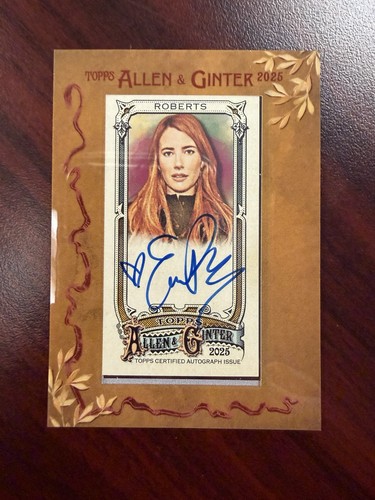 2025 Topps Allen & Ginter Baseball Emma Roberts Framed Mini Auto On ...