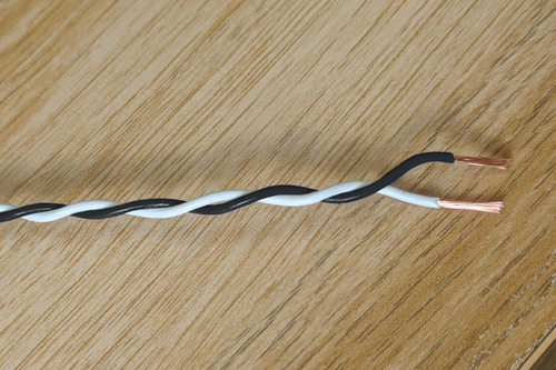 Black & White Twisted Wire 22 AWG / 0.35mm² Cable | eBay