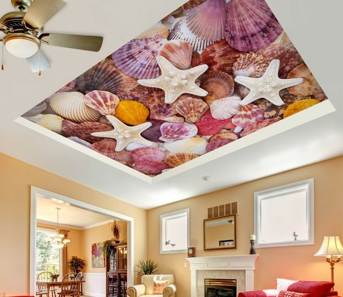 3D Starfish A2526 Ceiling WallPaper Murals Wall Print Decal Deco AJ ...