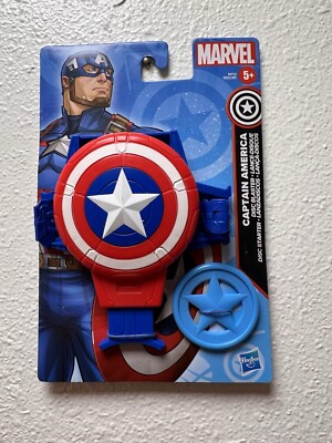 Hasbro Marvel Comics Captain America Shield Gauntlet Disc Blaster Toy ...