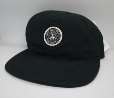 OBEY GIANT ICON PATCH (BLACK) LEATHER STRAPBACK CAP 100% AUTHENTIC NEW ...