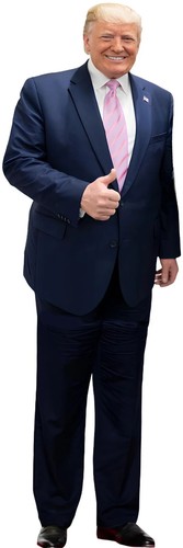 Life Size Cutout of Donald Trump 6 foot tall Standing Trump Printed on ...