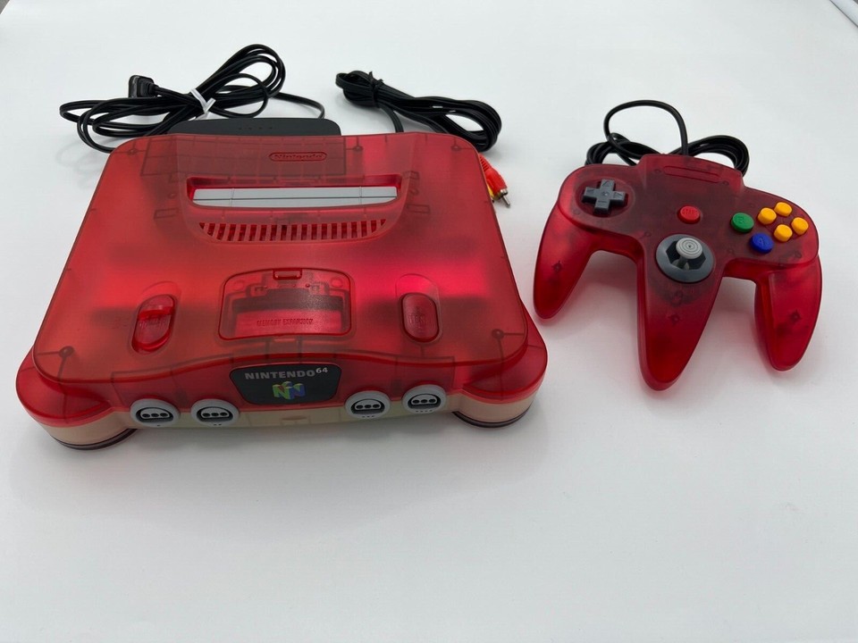 Choose Nintendo 64 Console Color + Up to 4 Controllers + Cords! CLEANED ...