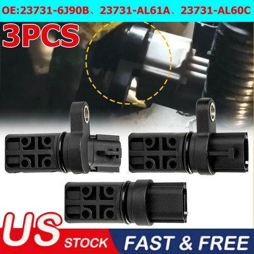 3PCS Engine Camshaft Crankshaft Position Sensor Set For Infiniti Nissan ...