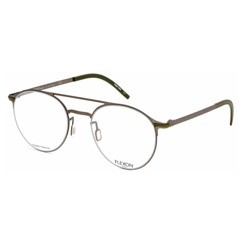 Flexon Men's Eyeglasses Light Gunmetal Aviator Frame Clear Lens FLEXON ...