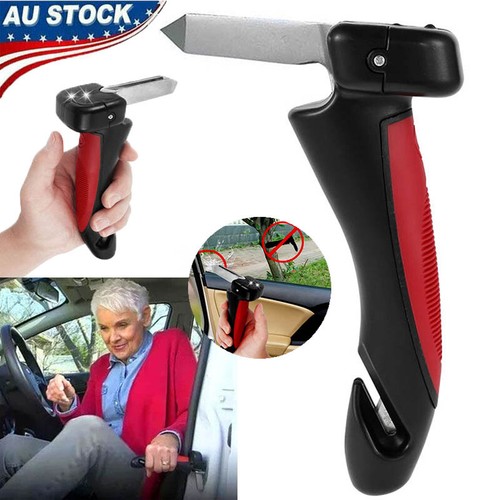 Car Door Handle Disability Elderly Standing Aid Cane Flashlight Glass ...