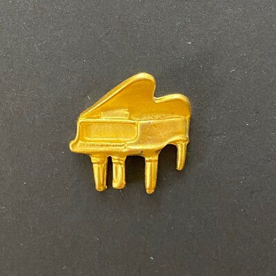 Grand Piano Gold Tone Music Lapel Pin | eBay