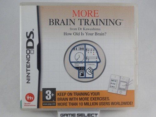 More Brain Training By Dr. Kawashima Nintendo DS DSi 2DS 3DS NDS Pal ...