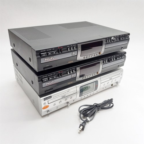 KHL CDR2000 CDR-2000 2*Philips 775/17 Dual Deck CD Recorder Player LOT ...
