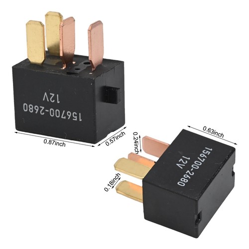 AC Relay for Honda Vehicles For Accord For Civic CRZ 4 Pin Package of 2 ...