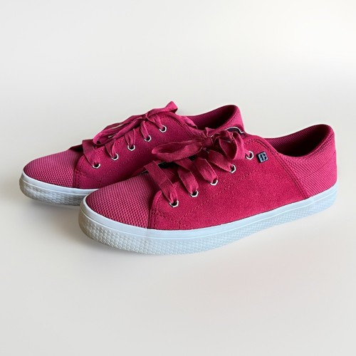 Caterpillar Shoes Women’s Size 6.5 Red Suede Ribbon Sneakers Work ...