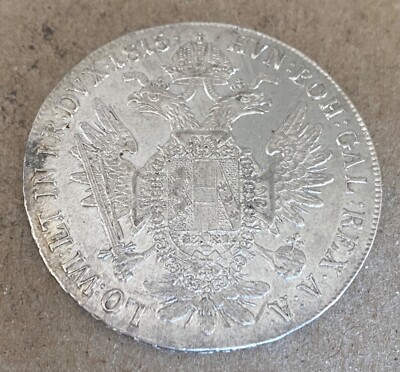 1815 A Austria Hungary Gulden Habsburg Thaler Silver Coin KM 2161 Franz ...