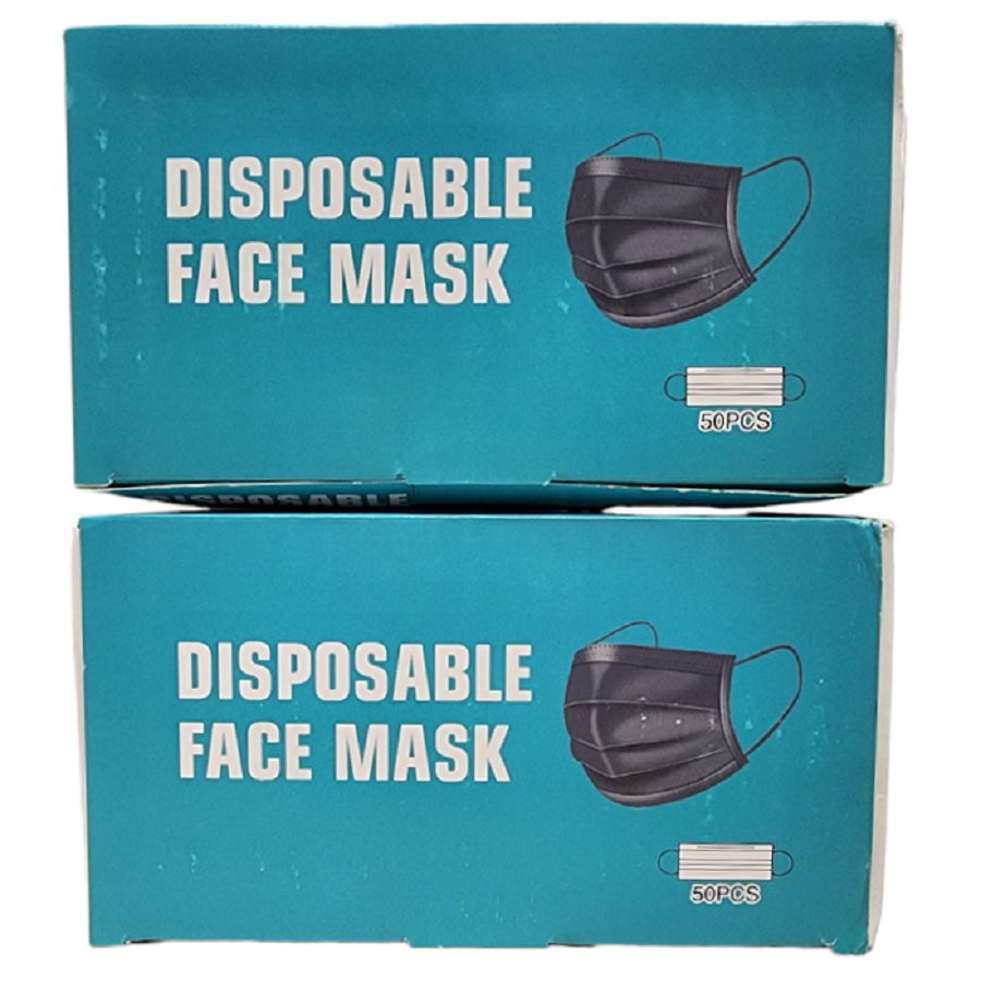 Face Mask Ships from USA Free Shipping 100ct. Face Mask (Color Black ...