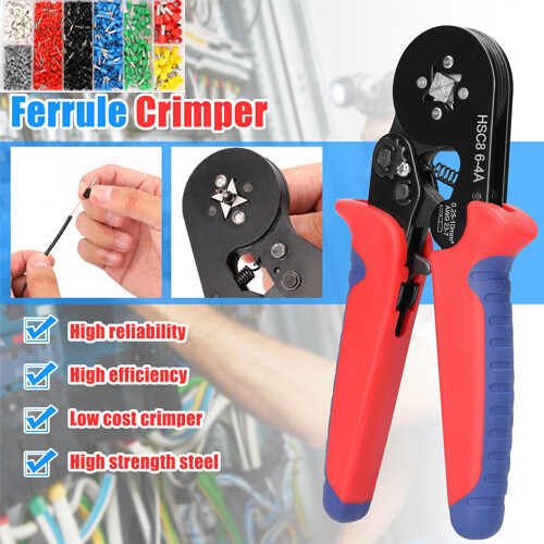Ferrule Crimping Tool Kit AWG 23-7 Self-Adjustable Ferrel Crimper Kit ...