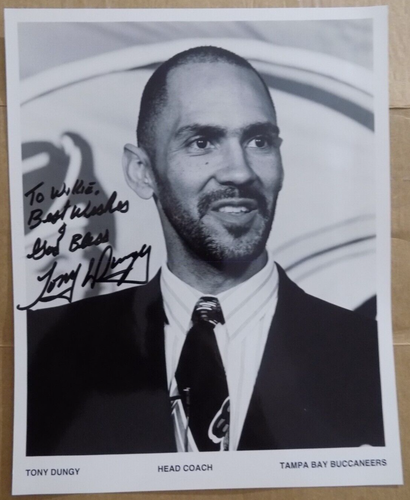 Tony Dungy Head Coach Tampa Bay Buccaneers Autographed Photo | eBay