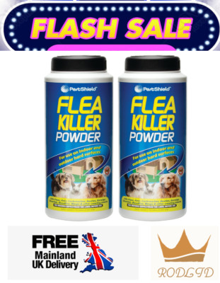 2x Flea Killer Powder Flea Treatment for Indoor & Outdoor Crawling ...