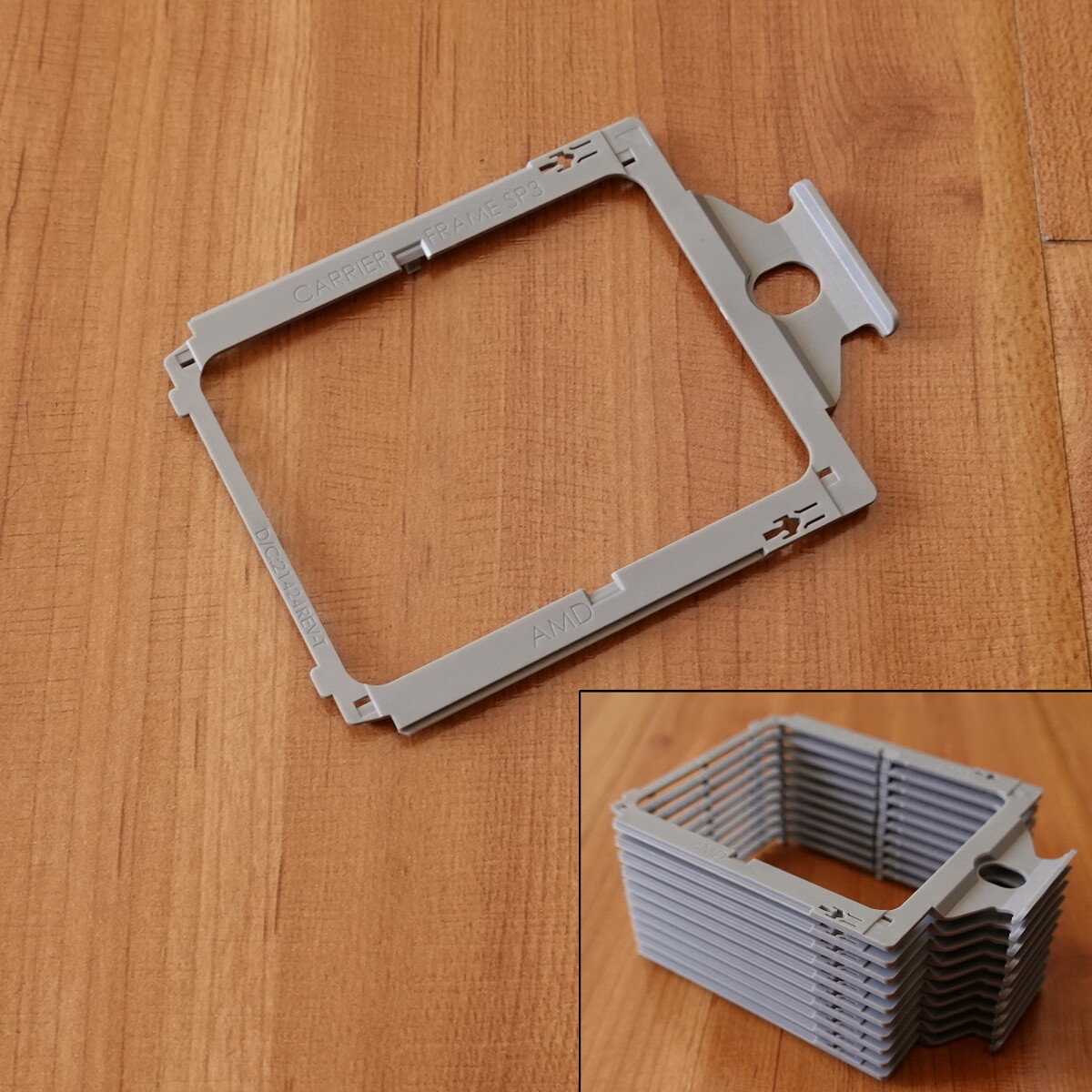 AMD EPYC SP3 TR4 TRX4 Socket CPU Tray Carrier Frame Mount Caddy Grey ...