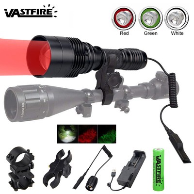 1000 Yards Green Red Light LED Coyote Hog Varmint Predator Beam Hunting ...