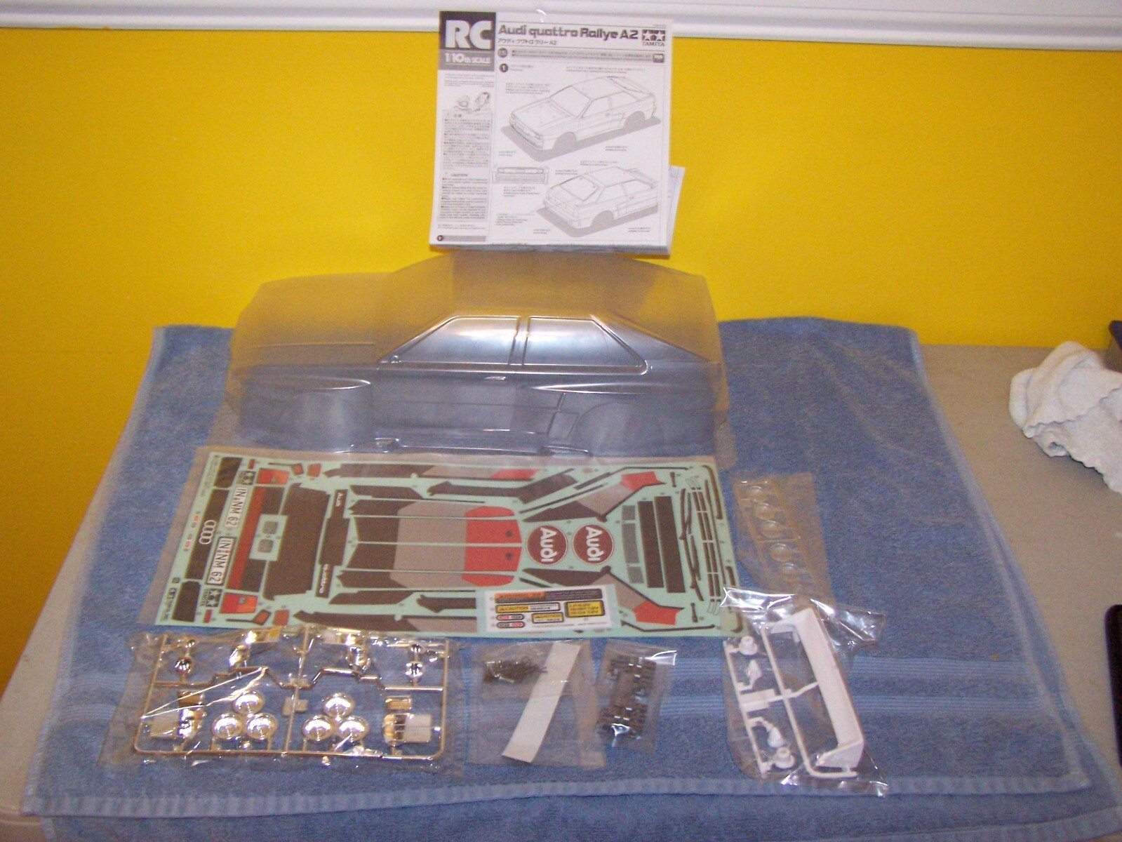 1/10 Tamiya 51615 1/10 RC Clear Body Set Audi Quattro Rallye A2 Un ...