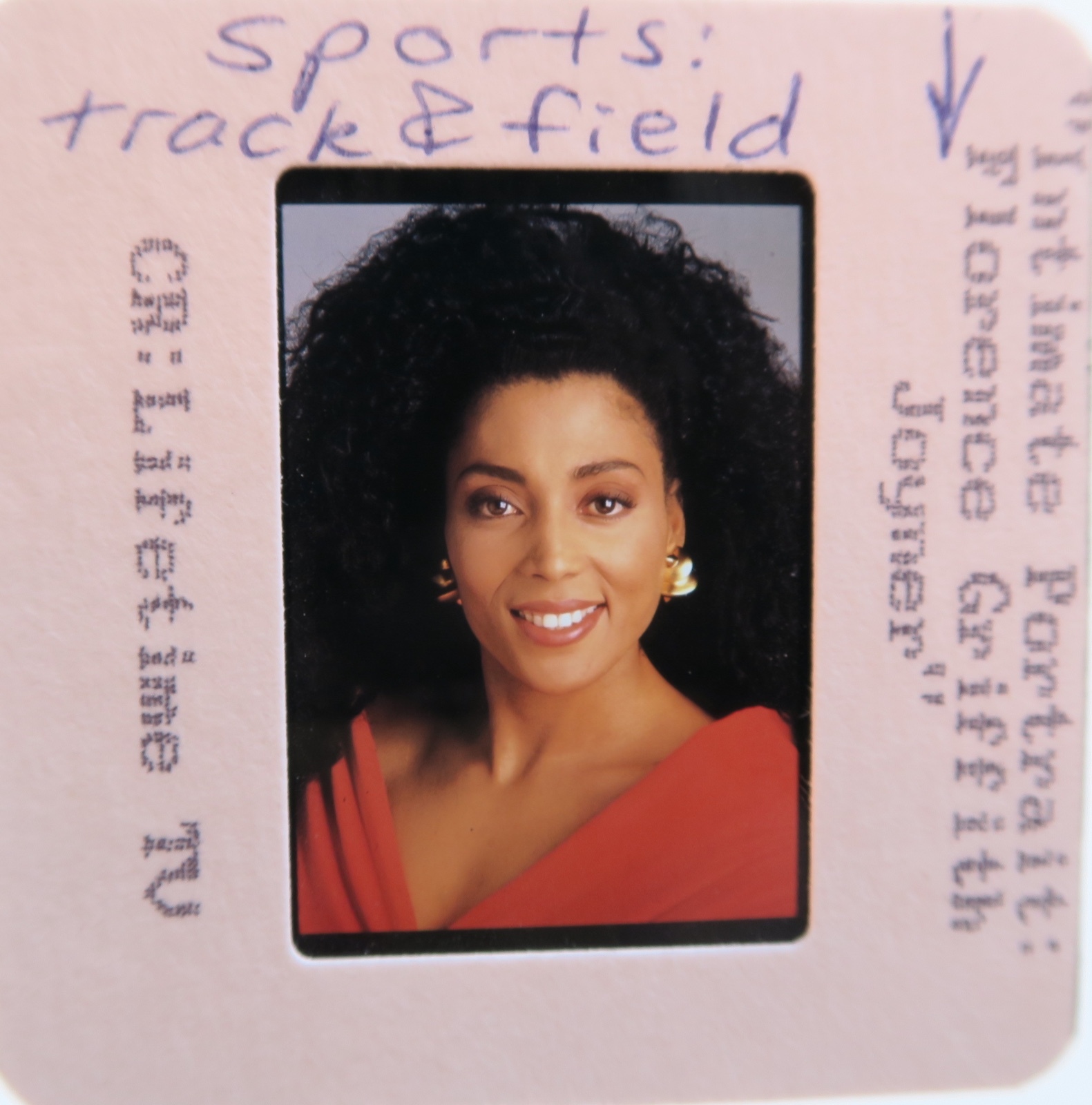 FLORENCE GRIFFITH JOYNER Flo-Jo OLYMPIC GOLD MEDAL WINNER ORIGINAL ...