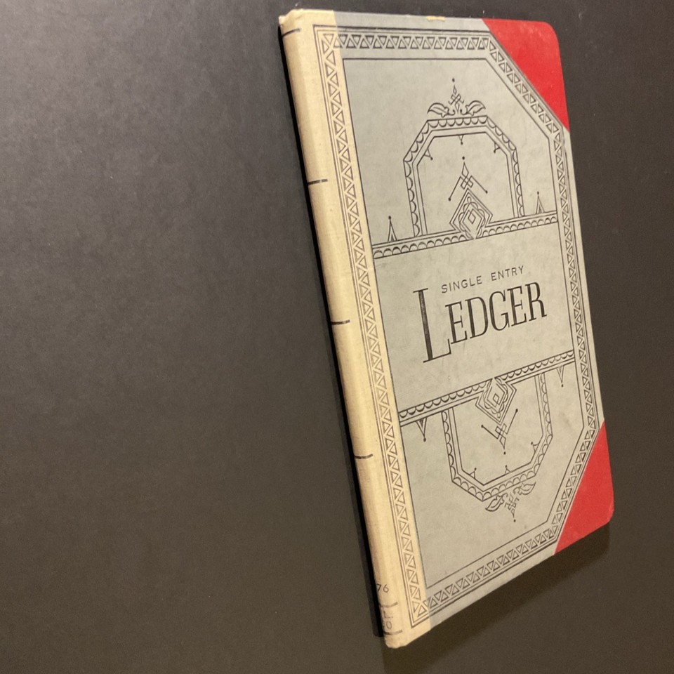 Vintage S.E. & M Vernon Single Entry Ledger Blank Book #476 | eBay