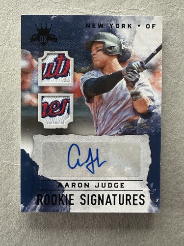 2017 Panini Donruss Diamond Kings Aaron Judge Rookie Patch Auto 1/1 SSP ...