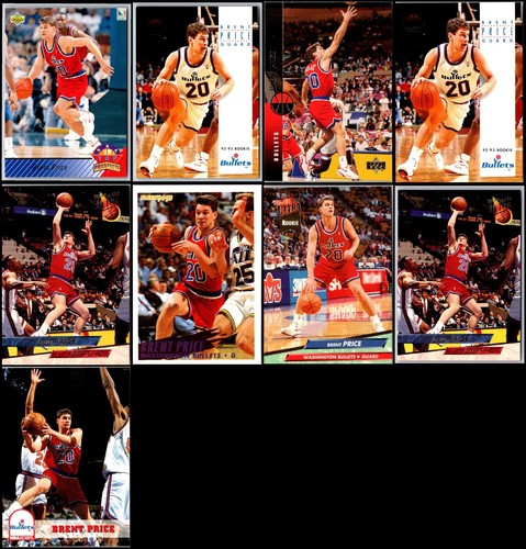 Brent Price Washington Bullets (9) Card Lot - Running Low – Final ...