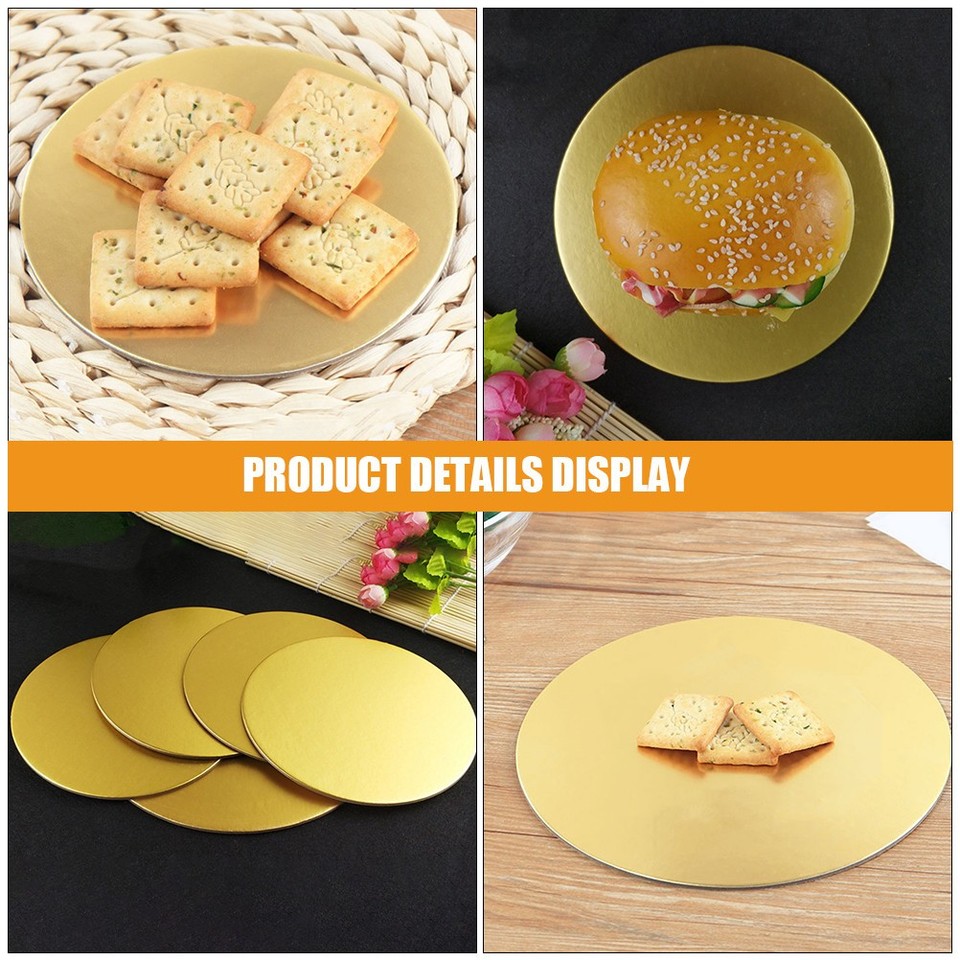 10pcs Cake Boards Dessert Display Trays Round Cake Trays Birthday ...