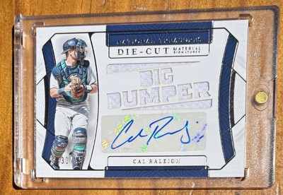 2022 National Treasures Cal Raleigh Material Signatures Auto BIG DUMPER ...
