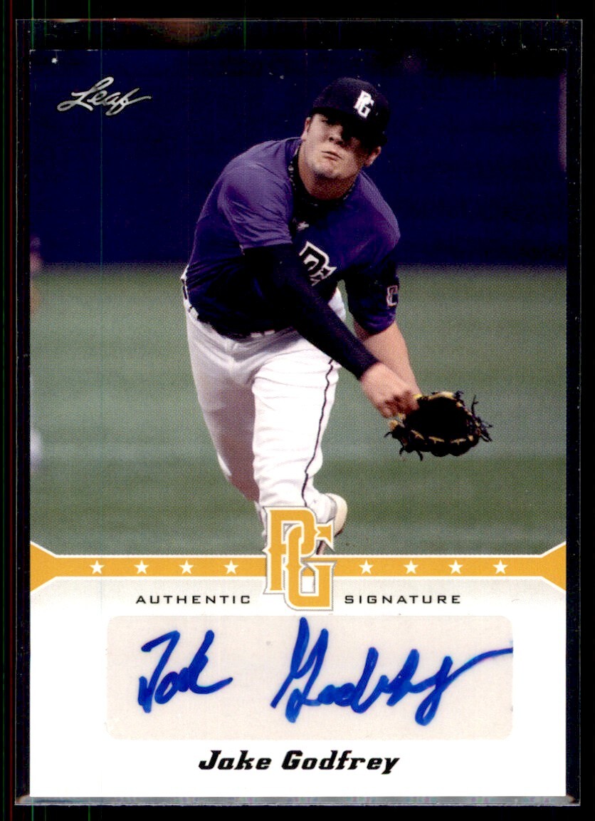 Jake Godfrey 2013 Leaf Perfect Game Gold Autograph Rookie Auto 10/50 ...