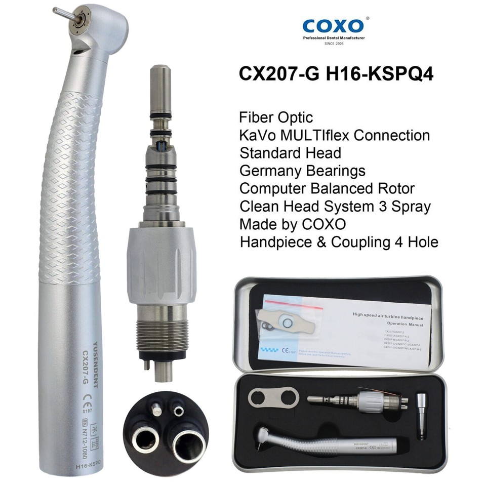 COXO Dental Fiber Optic High Speed Handpiece For Kavo MULTIflex NSK ...