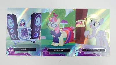 My Little Pony Foil Cards Trading Cards DJ Pon 3 Moondancer Ponyville ...
