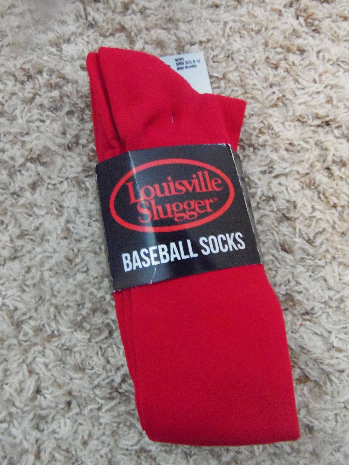 NIP Men's LOUISVILLE SLUGGER Red Baseball Socks 2 Pair 8-11 Size | eBay