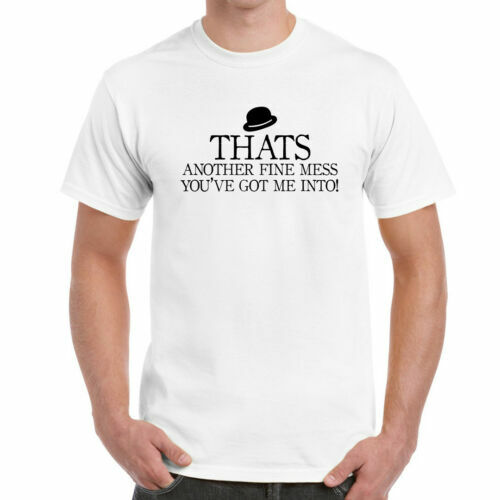 Thats Another Fine Mess T-Shirt Slogan Funny Television Laurel and ...