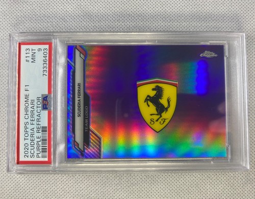 2020 Topps Chrome Formula 1 FERRARI logo #113 F1 Purple Refractor /399 ...