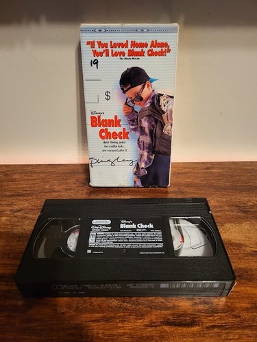 Blank Check (VHS, 2000) Slipcase Edition Disney 786936407136 | eBay ...