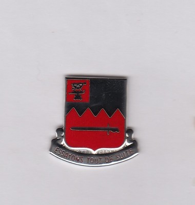 US Army 397th Engineer Battalion DUI crest c/b clutchback badge G-23 | eBay
