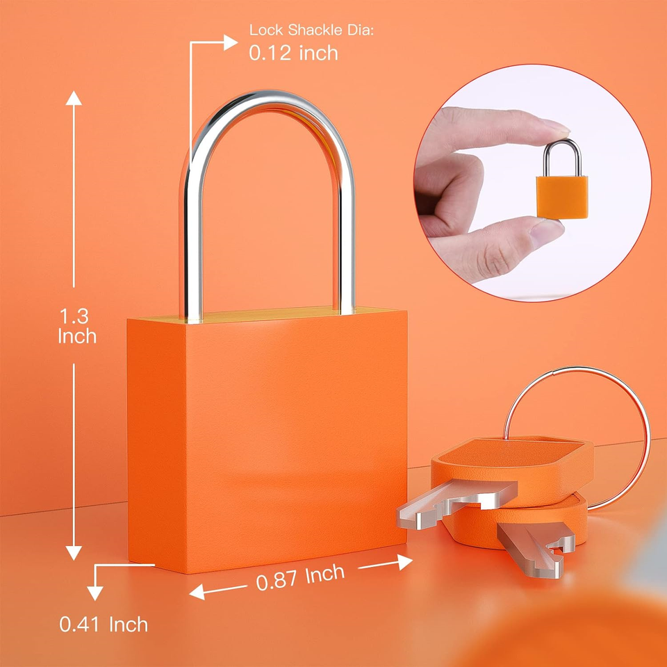 5Pcs Small Locks with Keys, Multicolor Luggage Locks ABS Plastic ...