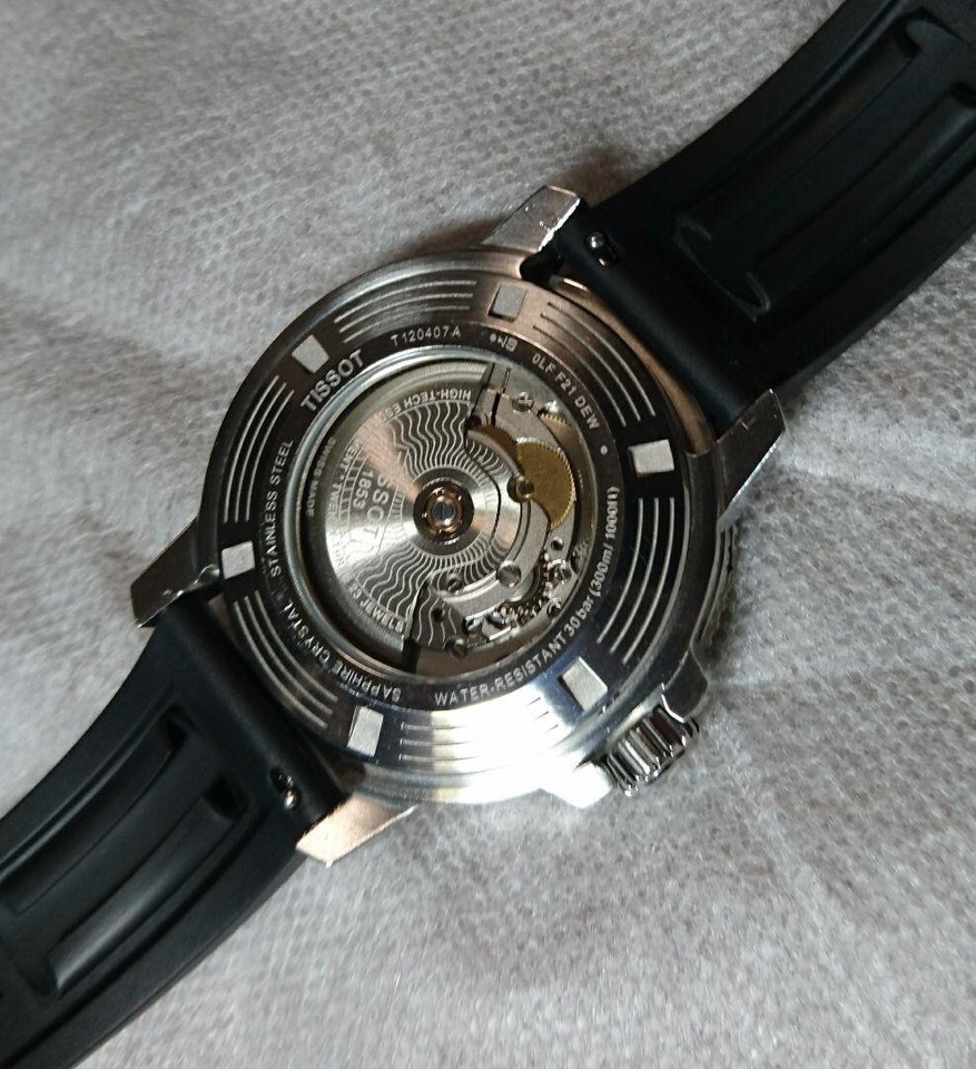 TISSOT Seastar 1000 Powermatic 80 T120407A Blue Dial Men's Automatic ...