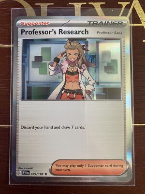 Pokemon TCG Professor Sade 189/198 Scarlet and Violet Holo Rare ...