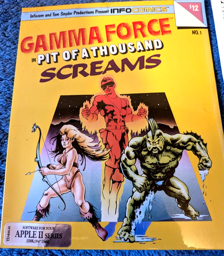 Infocom 1988 apple 2 Game Gamma Force Pit Of A Thousand Screams New ...