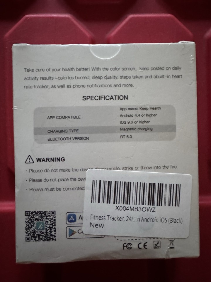 NEW Fitness Tracker Smart Band w/ App Keep Health Smart Watch Black | eBay