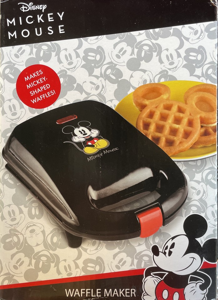 Mickey Mouse Mini Waffle Maker Non Stick Electric New in Box Disney ...
