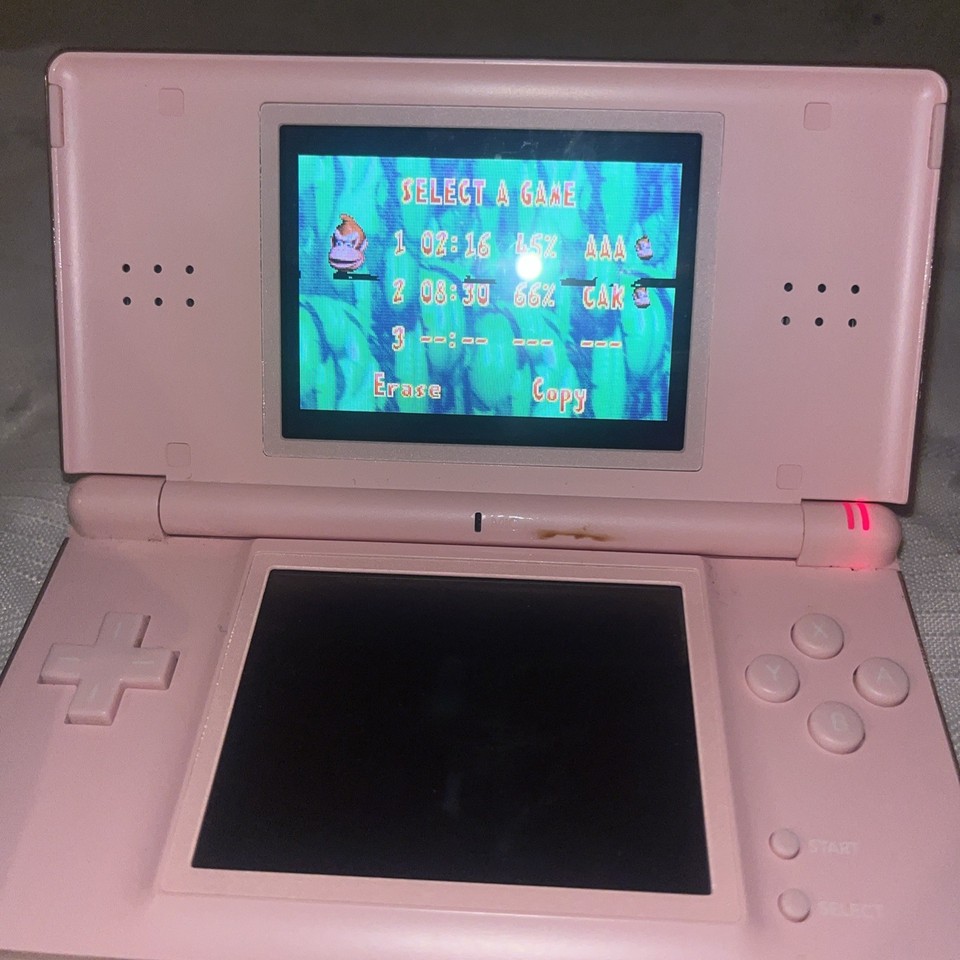 Nintendo DS Lite Pink Console: Stylus, 2 Games, Console Case Tested | eBay