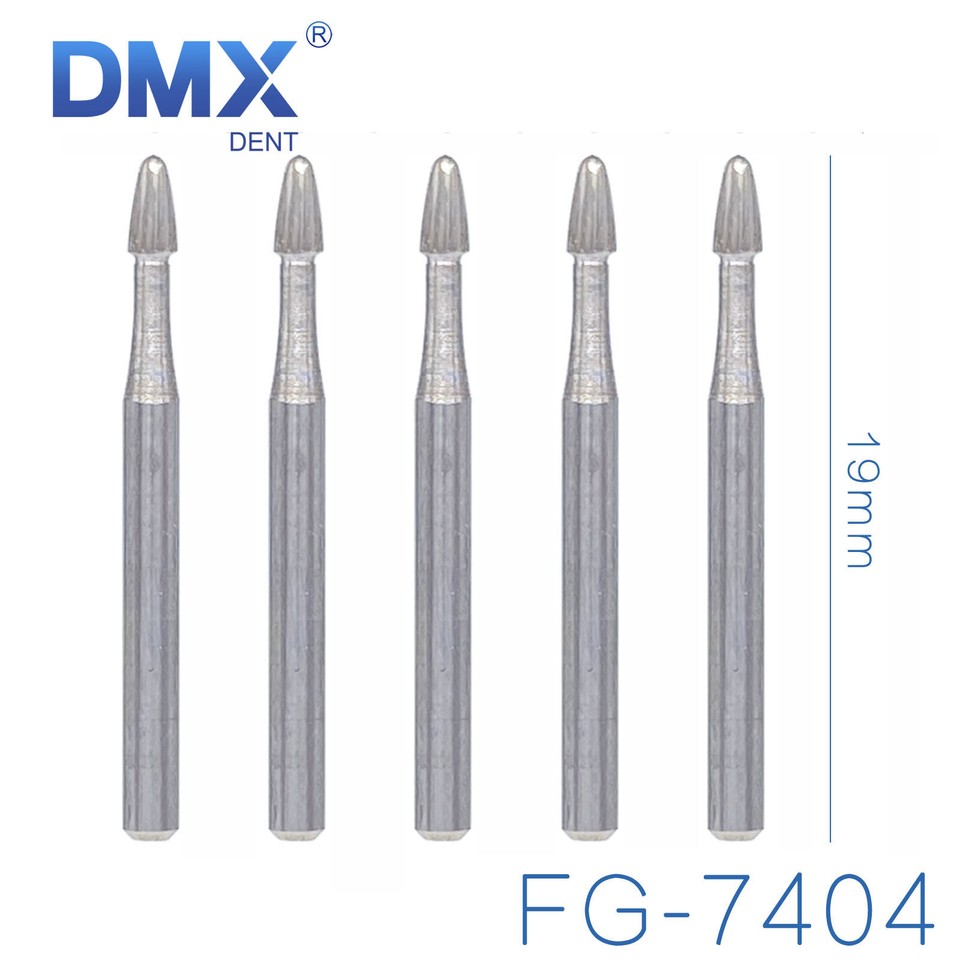 Dental Tungsten Carbide Bur Trimming&Finishing Egg Football FG 7404 ...