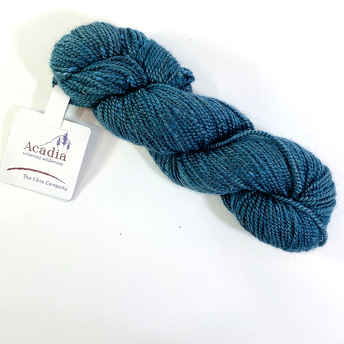ACADIA The Fibre Co Yarn Merino Wool/Baby Alpaca/Silk BLUE HERON 145yds ...