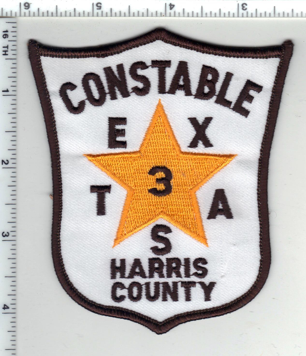 Harris County Constable (Texas) 3rd Issue Precinct 3 Shoulder Patch | eBay